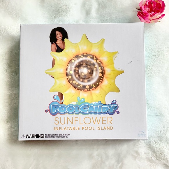 pool candy | Other | New With Tags Sunflower Inflatable Pool Island Add ...